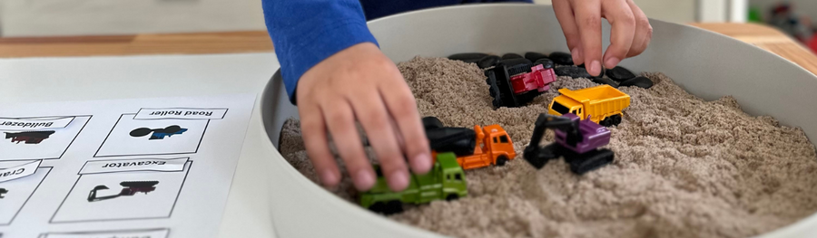 Safari Ltd. Construction Vehicles TOOB sensory bin activity ideas and ...