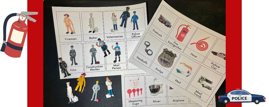 Community Helpers - FREE Printable 3 Part Cards | Safari Ltd®