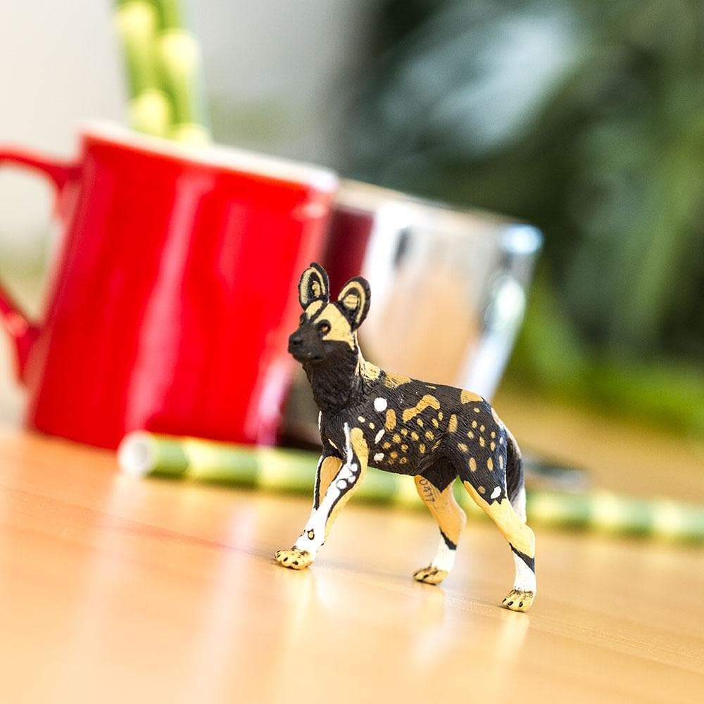 African Wild Dog Toy – Realistic PVC Animal Figure for Boys, Girls ...
