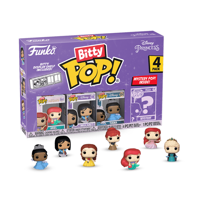 Funko - Disney Princess Ariel Funko Bitty Pop! Mini-Figure 4-Pack ...