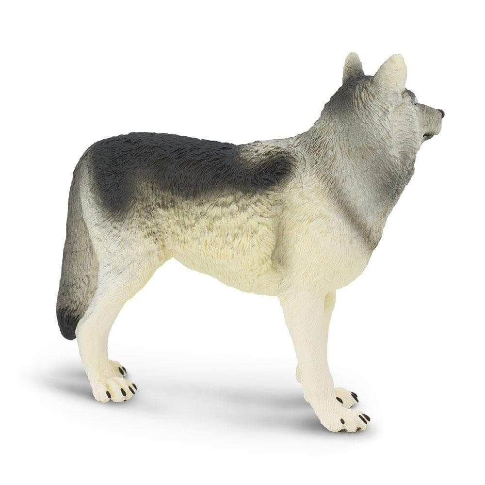 Gray Wolf Toy - Realistic Wolf Figurine from Wild Safari® Wildlife ...