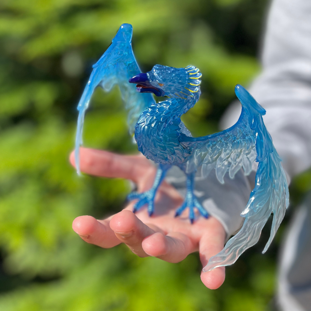 Blue Phoenix Figure – Realistic Mythical Toy for Kids, Boys and Girls ...