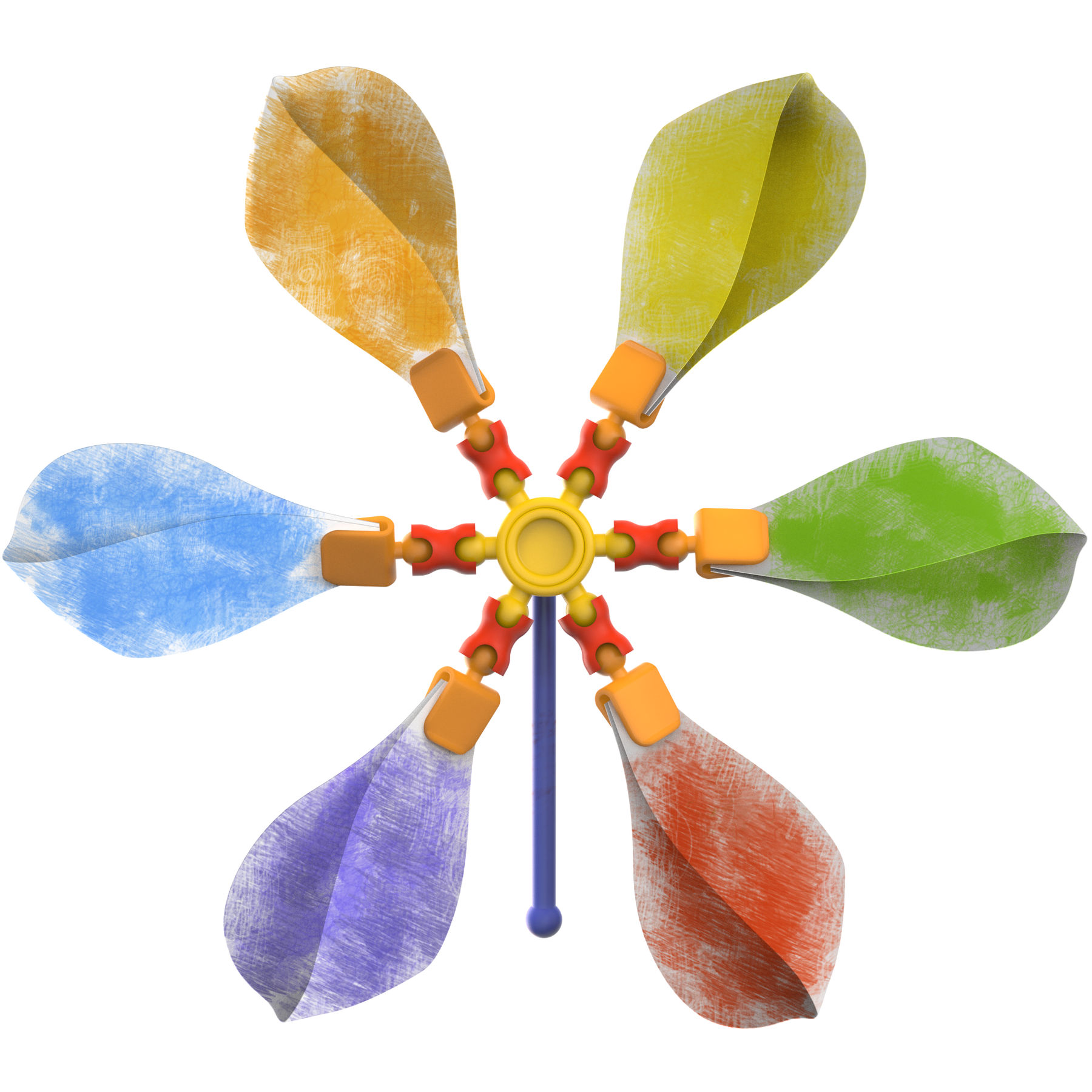 Oddy Mini Pinwheel 16 Piece Building Kit | Safari Ltd®