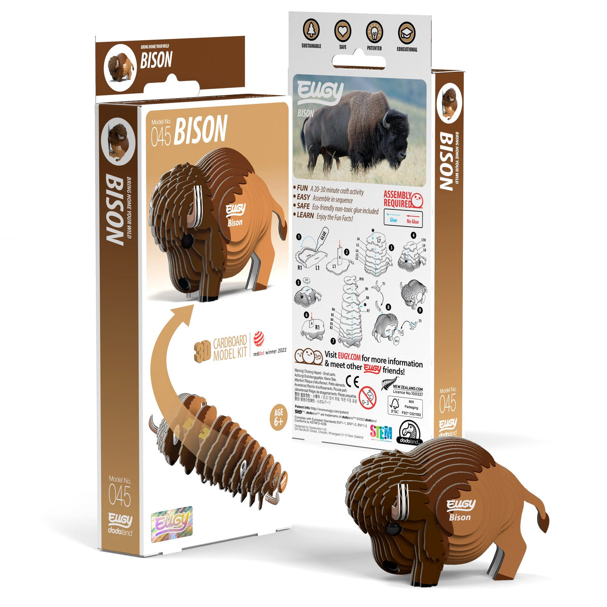 EUGY Bison 3D Puzzle | Safari Ltd®