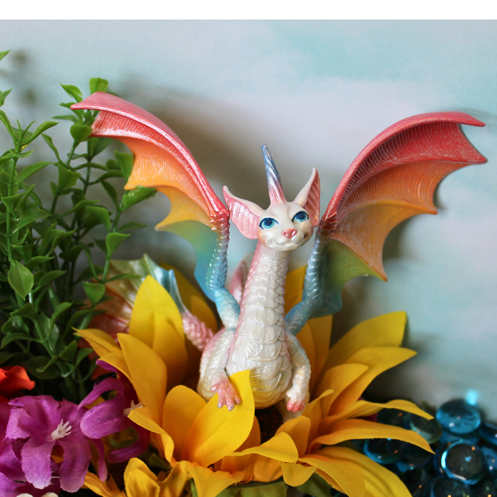 Fairy Rainbow Dragon Toy Figurine – Sparkling Fantasy Dragon | Safari ...
