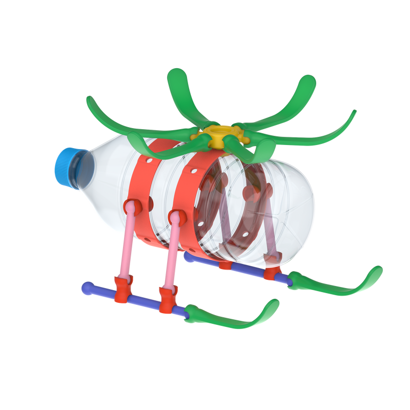 Oddy Inventions Helicopter Building Kit | Safari Ltd®