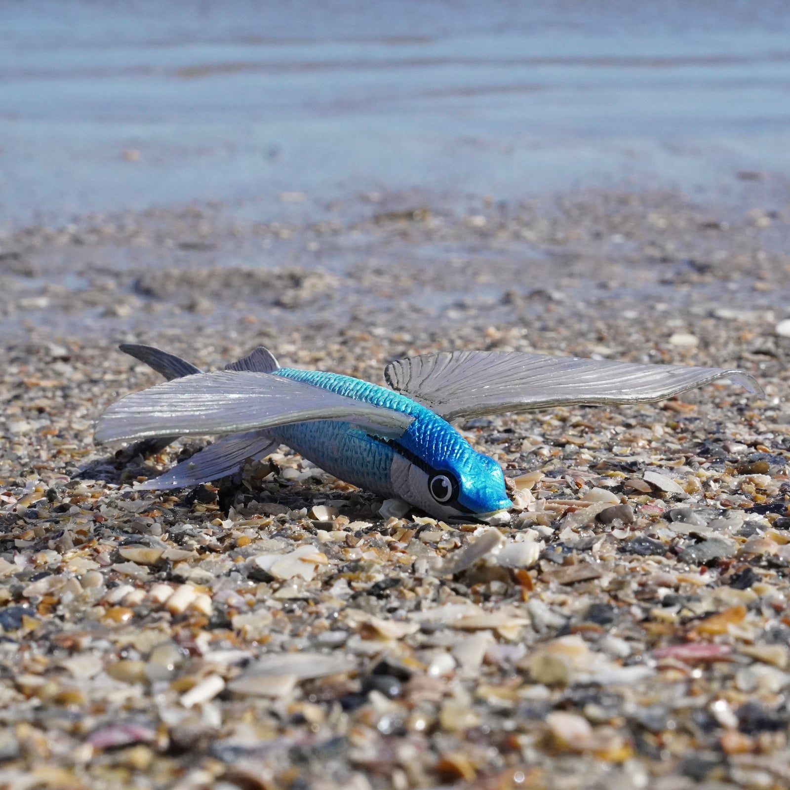 Flying Fish Figure – Realistic Ocean Animal Toy for Kids, Boys and ...