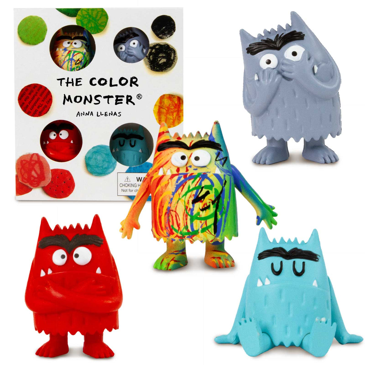 The Color Monster Set of 4 Figurines w/ Multicolor Monster | Safari Ltd®