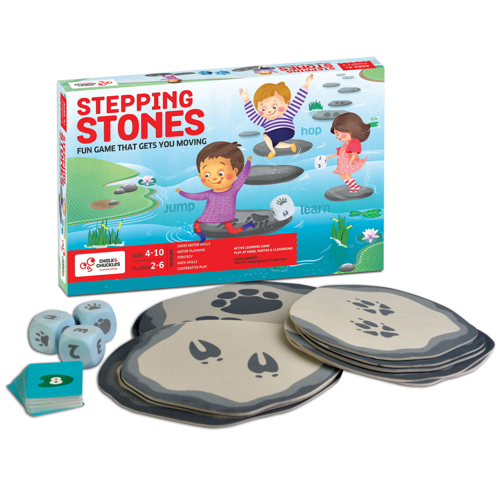 Chalk & Chuckles Stepping Stones Game | Safari Ltd®