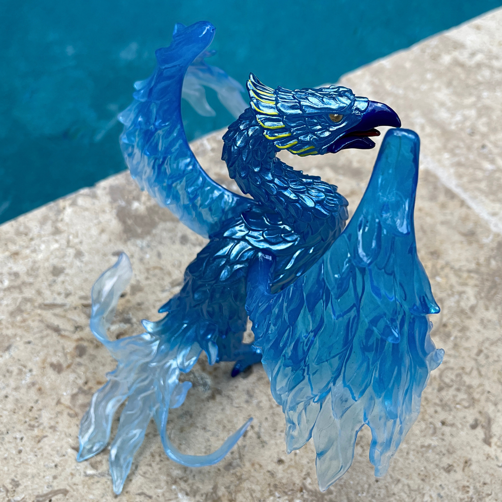 Blue Phoenix Figure – Realistic Mythical Toy for Kids, Boys and Girls ...