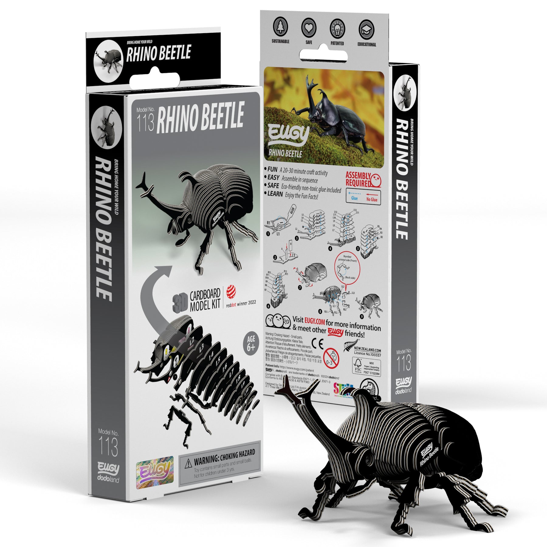 EUGY Rhino Beetle 3D Puzzle | Safari Ltd®