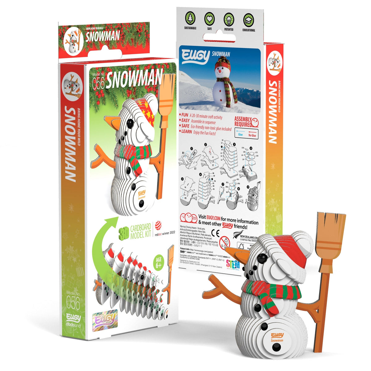 EUGY Snowman 3D Puzzle | Safari Ltd®