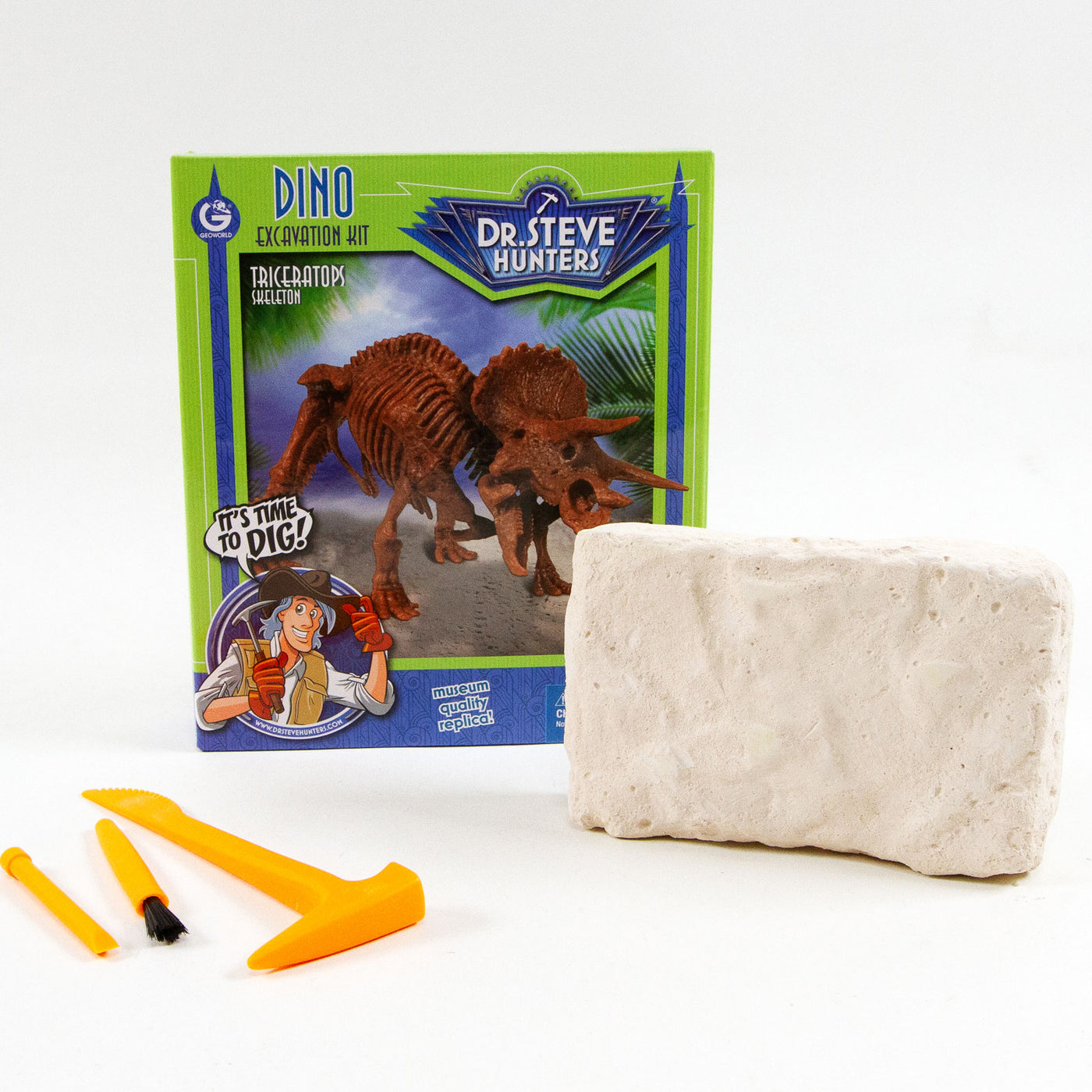 Dr. Steve Hunters GEOWorld Dino Dig Triceratops Excavation Kit - 12 ...