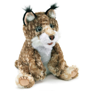Bobcat Kitten Stuffed Animal Hand Puppet | Folkmanis | Safari Ltd®