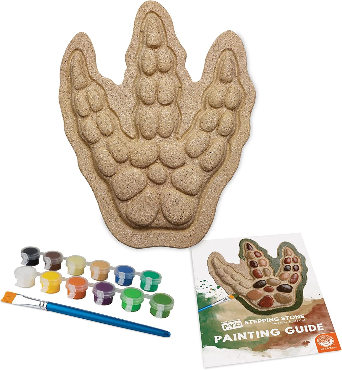 Dino Footprint Stepping Stone Craft Kit | Mindware | Safari Ltd®