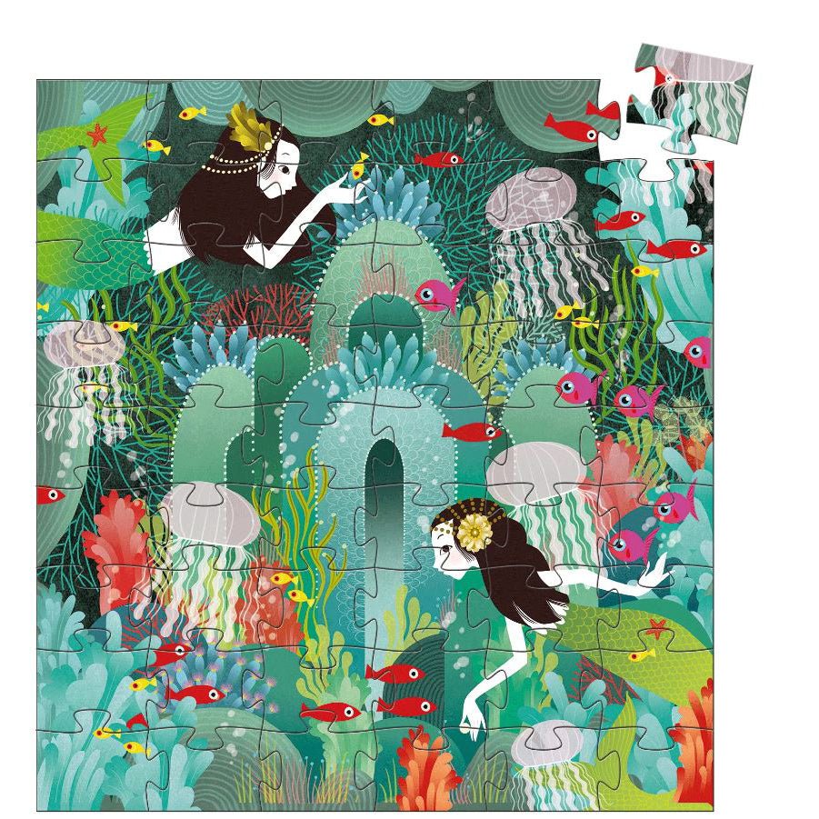 DJECO Silhouette Puzzle - Aquatic Paradise - 54 Pcs | Safari Ltd®