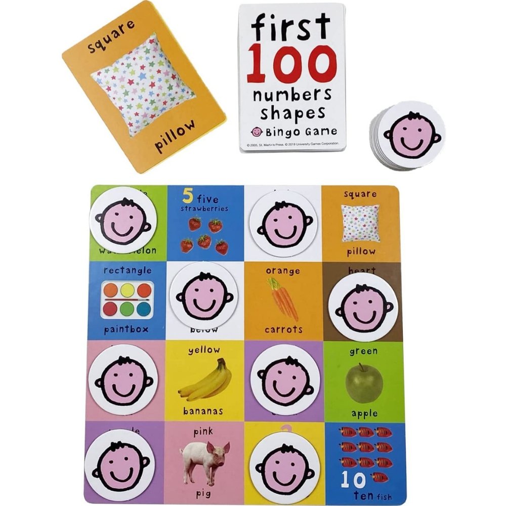 First 100 Numbers & Shapes Bingo | Safari Ltd®
