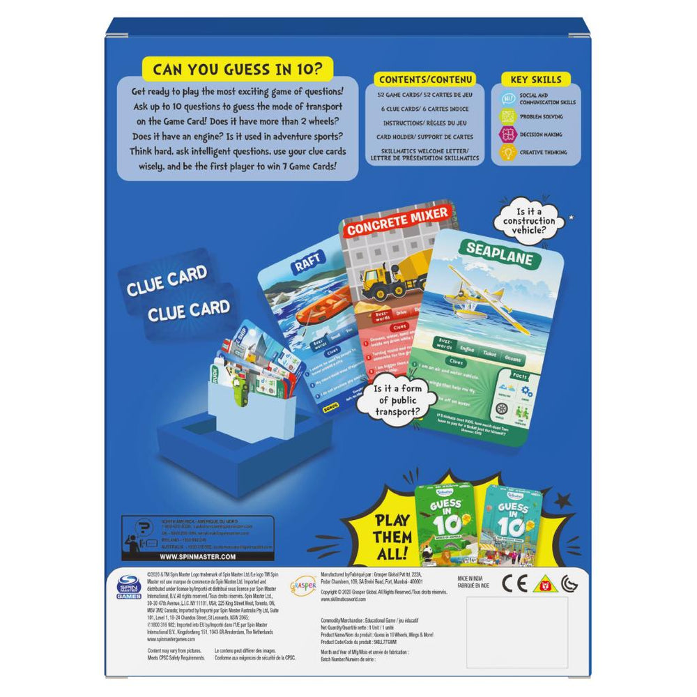 Guess in 10 Educational Board Game Wheels, Wings and More | Safari Ltd®