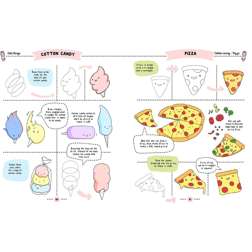 How to Draw Cute Stuff Book – Step-by-Step Kawaii Drawing Guide for ...