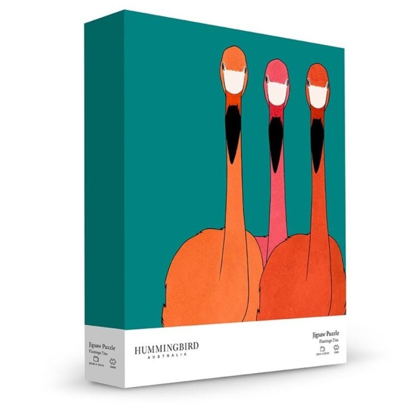 Hummingbird Australia "Flamingo Trio" 1000 Piece Jigsaw Puzzle ...