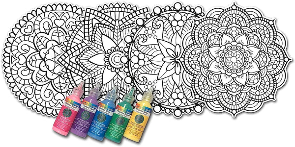 Joy of Coloring Stained Glass Mandalas | Safari Ltd®