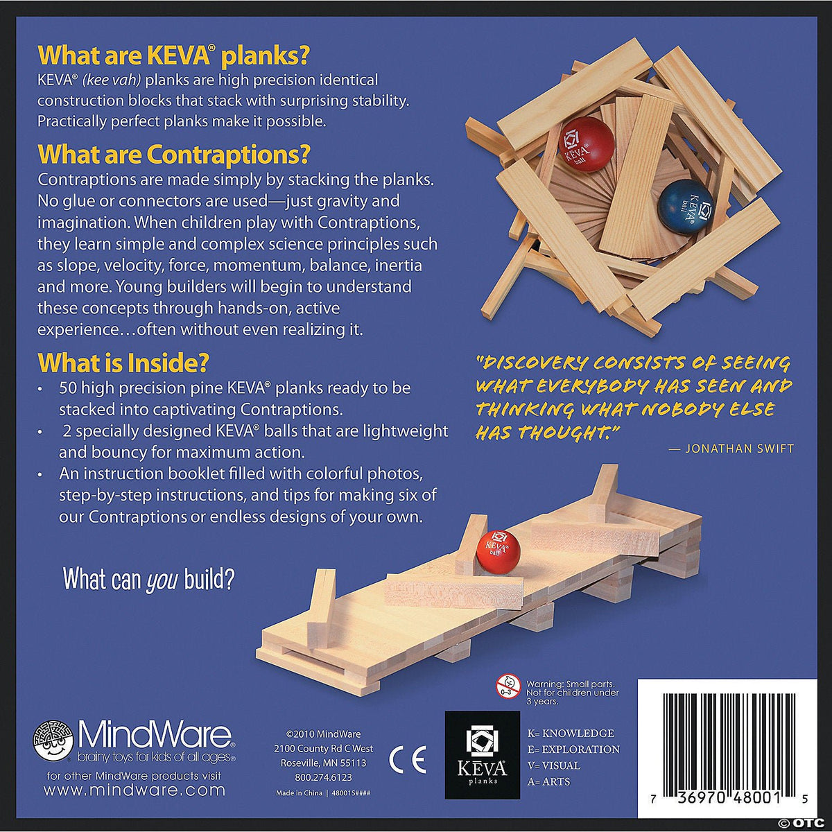 KEVA Contraptions 50 Plank Set | Safari Ltd®