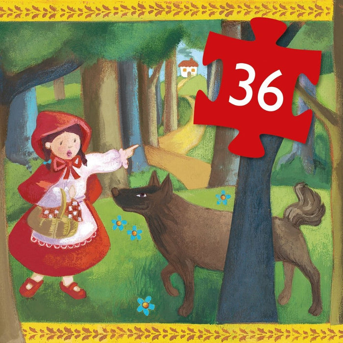 Little Red Riding Hood 36pc Silhouette Jigsaw Puzzle | | Safari Ltd®