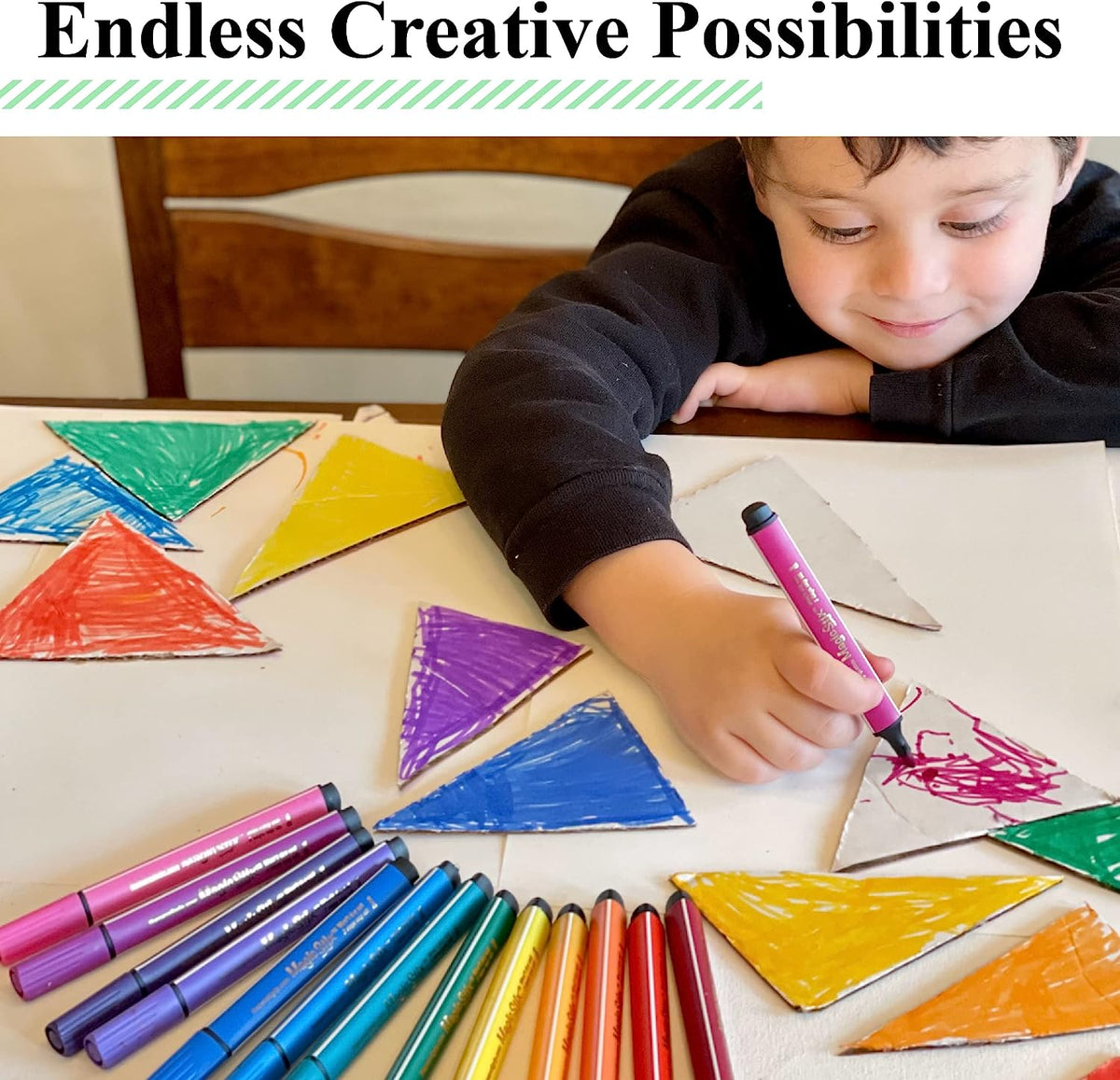 Magic Tri Stix 48 Color - includes Global Skin Tones | Safari Ltd®