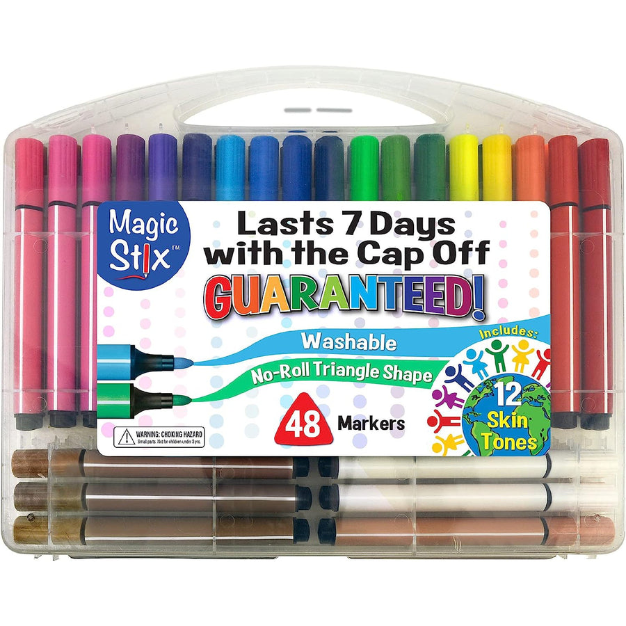 Magic Tri Stix 48 Color - includes Global Skin Tones | Safari Ltd®