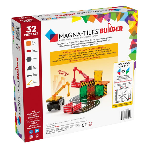 Magna-Tiles Builder 32pc Set | Safari Ltd®