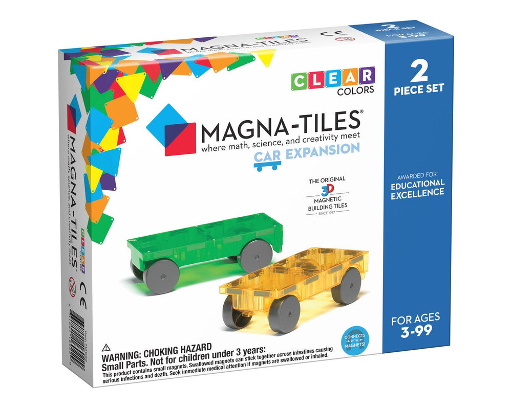 Magna-Tiles Cars - 2 Piece Expansion Set | Safari Ltd®