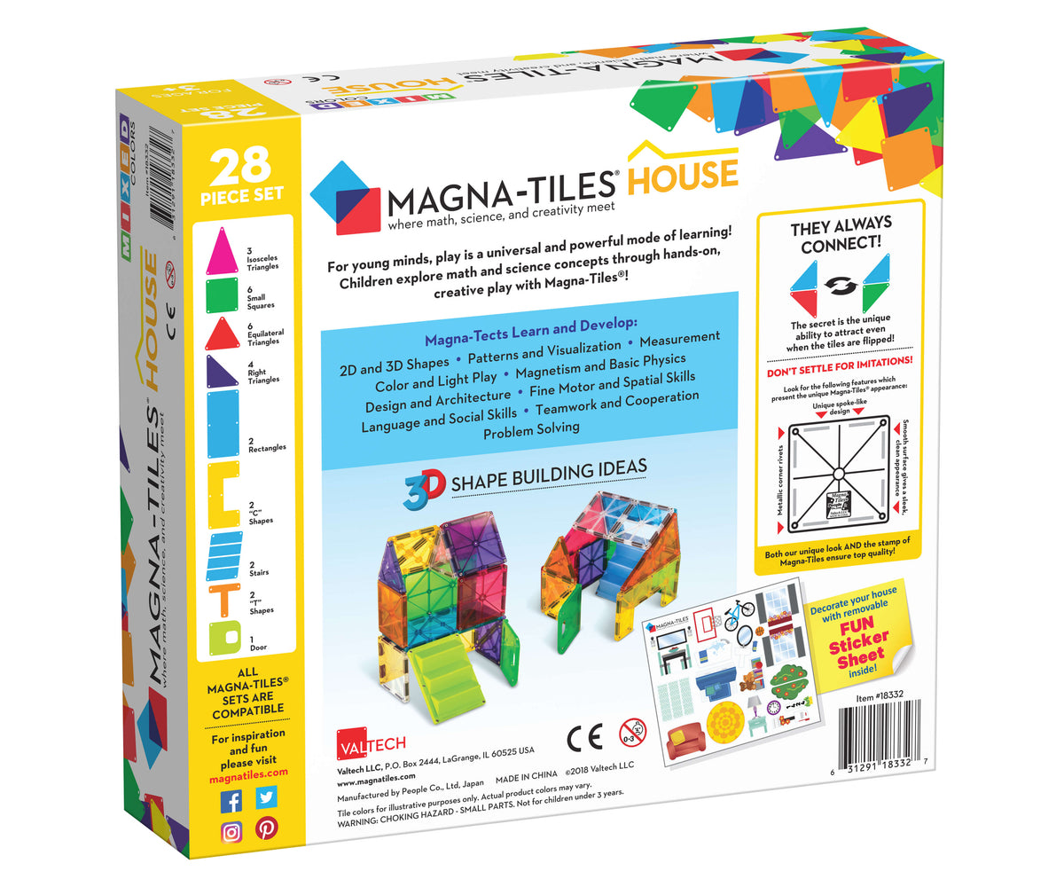 Magna-Tiles House 28-Piece Set | Safari Ltd®