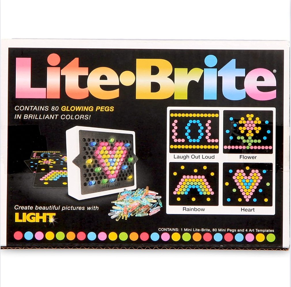 Mini Lite-Brite – Light-Up Peg Art Toy for Kids, Boys and Girls ...