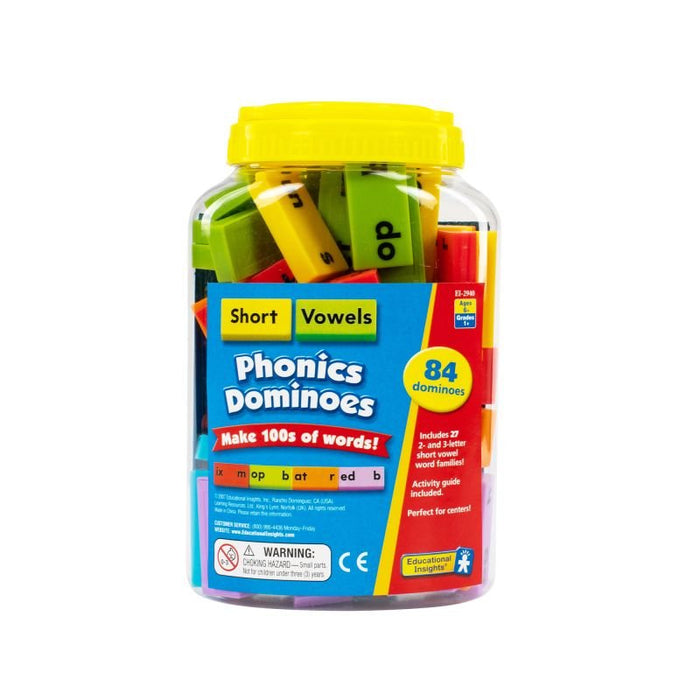 Phonics Dominoes - Short Vowels | Safari Ltd®