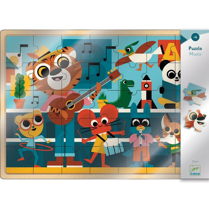 Puzzlo Music 35pc Wooden Jigsaw Puzzle | Safari Ltd®