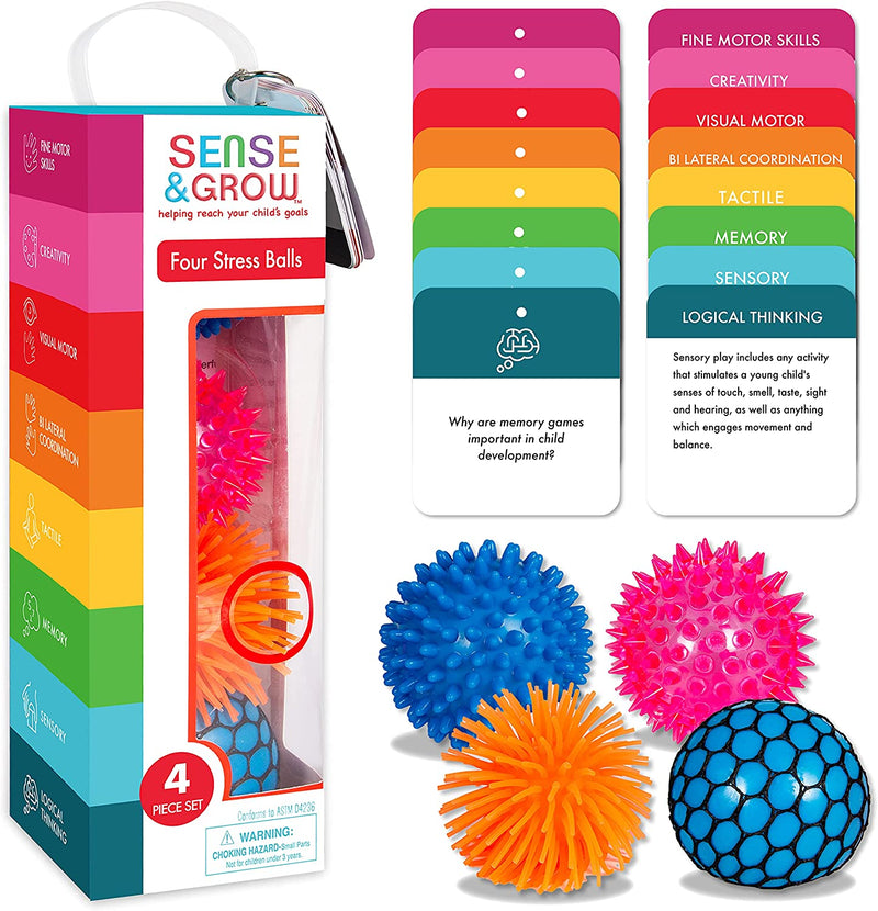 Sense & Grow Stress Balls - 4 Pack | Safari Ltd®