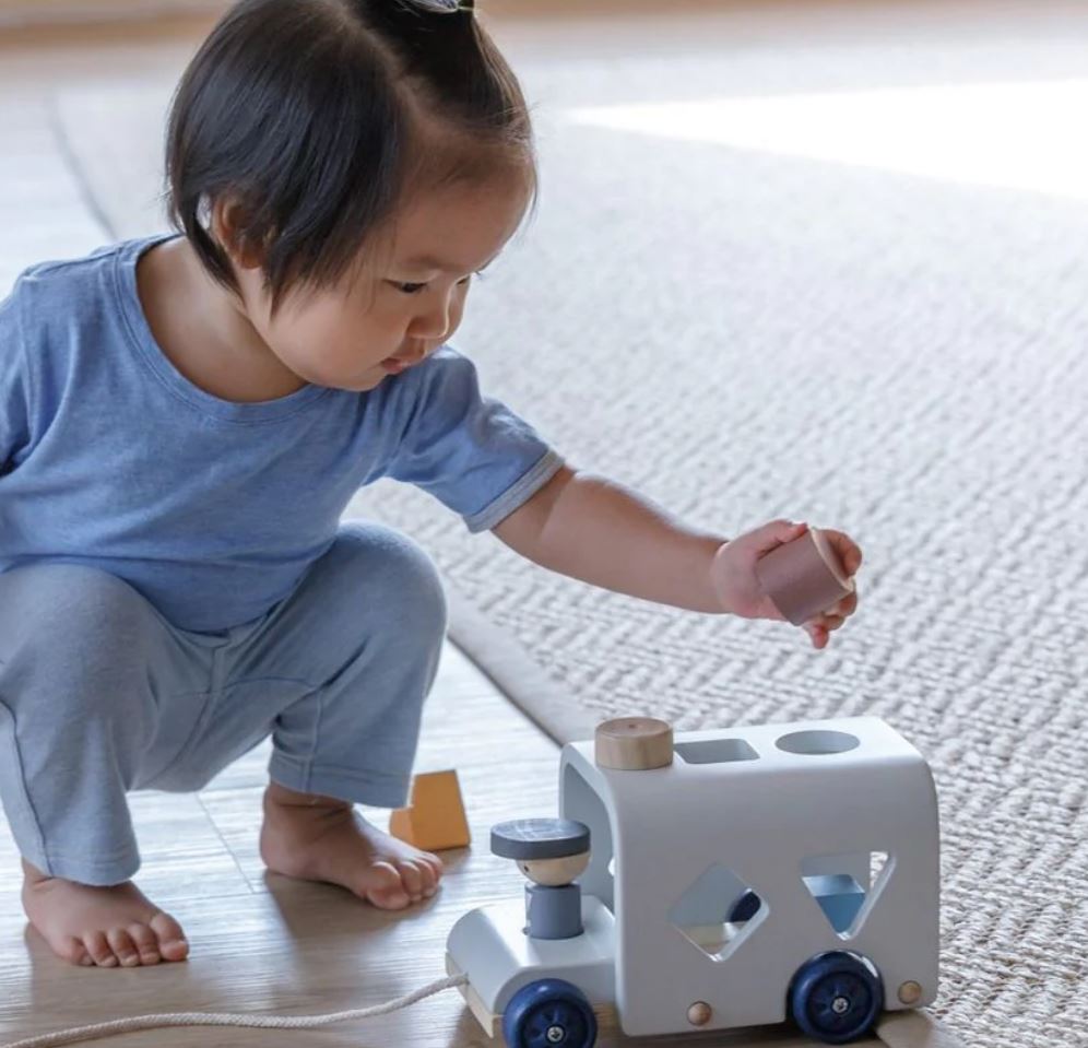 PlanToys Shape Sorting Bus in Orchard Colors | Educational Toys ...