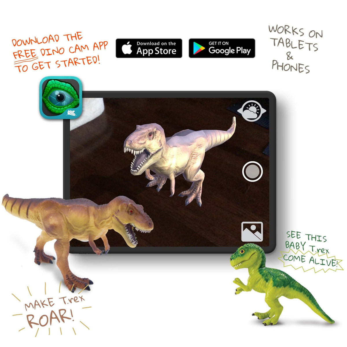 Dino Dana Baby T-Rex with Augmented Reality | Safari Ltd®