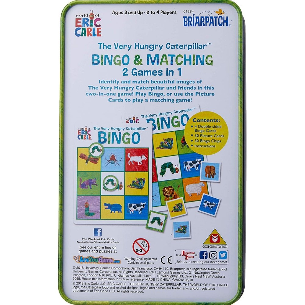 The Very Hungry Caterpillar Bingo & Matching Tin Game | Safari Ltd®