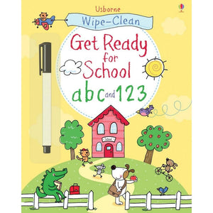 Wipe-Clean, Get Ready for School ABC & 123 Book | Safari Ltd®
