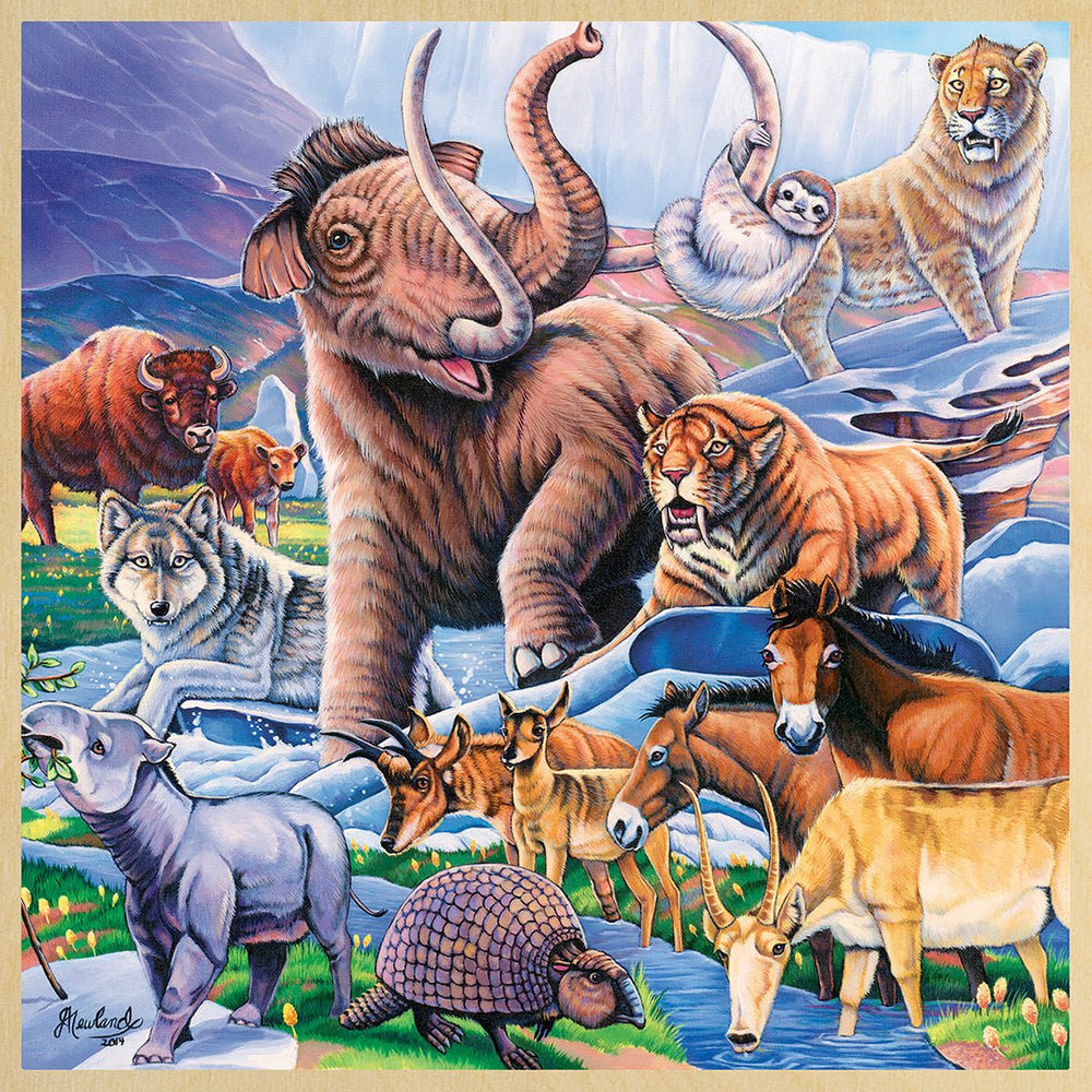 Wood Fun Facts - Ice Age Friends 48 pc Wood Puzzle | Safari Ltd®