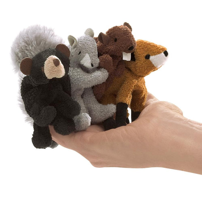 Woodland Animals Finger Stuffed Animal Puppet Set | Safari Ltd®
