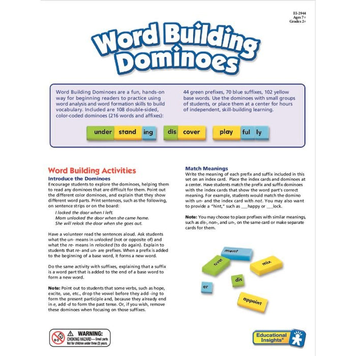 Word Building Dominoes | Safari Ltd®
